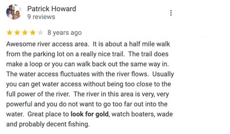 9 Spots To Pan Gold Near Sacramento In The American River Map