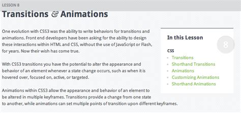 Css Transitions And Animations Tutorial