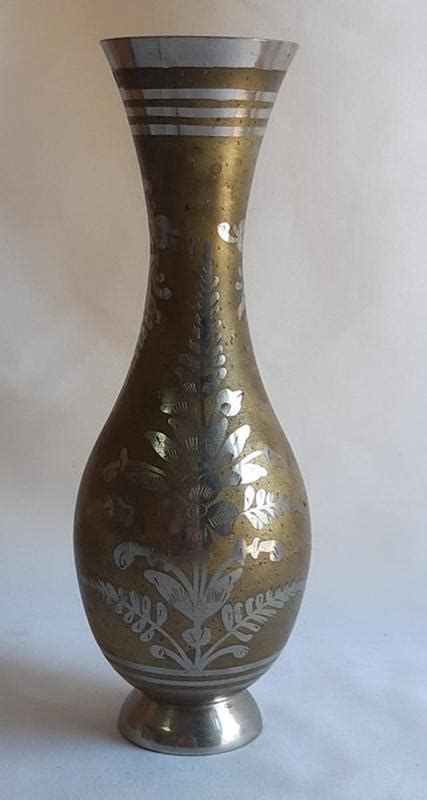Вінтажна металева ваза індійка 70 е г — ціна 1030 грн у каталозі Вази