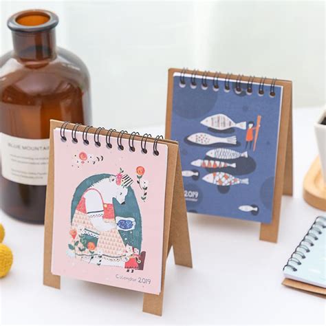 Badu Bg Новогодишна котка Направи си сам карикатура Мини настолен хартиен календар Дневен