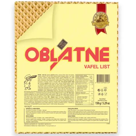 Kras Oblatne Tort Wafer Sheets 150g 28 Global Imports And Exports