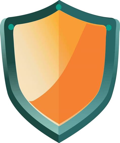 Orange Shield Protection 24349825 Vector Art At Vecteezy