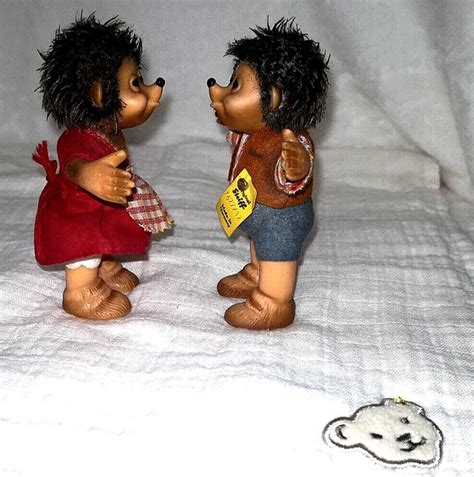 Steiff SchÖne Igel Macki 762712 Mucki 762812 Farbenfroh 12cm