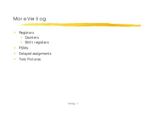 Pdf More Verilog Courses Cs Washington Edu Verilog Shift Register Example Bit