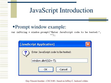 Ppt Chapter 4 Client Side Programming The Javascript Language Powerpoint Presentation Id