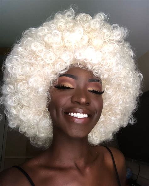 L O V E 4c Hair White White Afro Hair