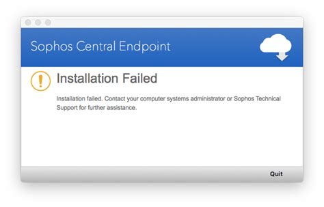 Sophos Central Endpoint Installation Failed Discussions Sophos