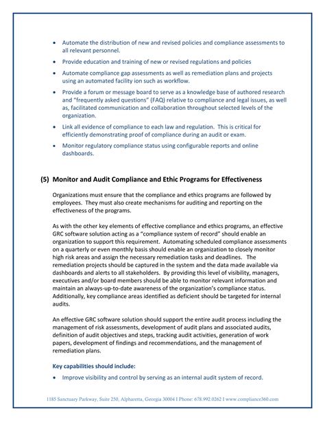 Seven Elements Of Effective Compliance Programs Pdf