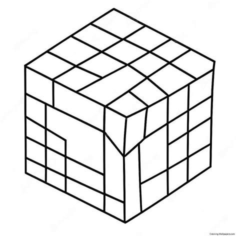 Colorful 3d Cube Coloring Page 36044 28510