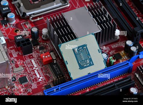 Cpu Socket And Processor On The Motherboard Before Installation