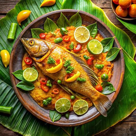 165 Above View Of Armored Catfish Placed On Leaves To Make A Dish