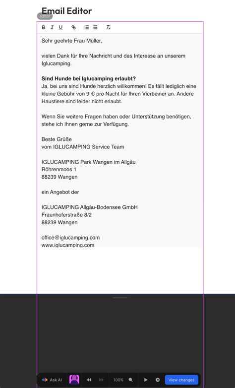 quill dynamic size filling space between header and footer