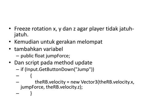 Membuat Game 3d Unity Pptx