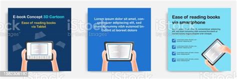 3d 만화 스타일 소셜 미디어 유익한 교육 및 학습 팁 포스트 배너 템플릿 레이아웃 디자인 모바일 리더 전자 책 응용 프로그램 개념 3차원 형태에 대한 스톡 벡터 아트 및