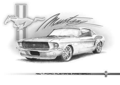 1967 Mustang Outline