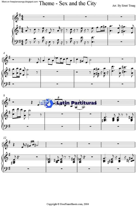 Sex And The City Main Theme Latin Partituras
