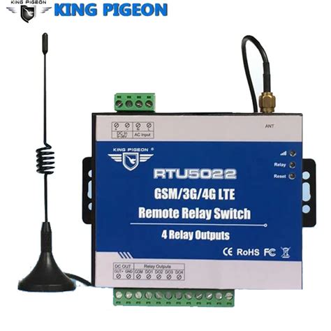 Industrial Class GSM 3G 4G SMS Remote Relay Switches Inbuilt TCP IP Protocol Suitable For IOT