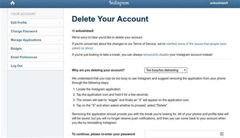How To Delete Your Instagram Account Ubergizmo