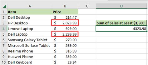 How To Use Greater Than Or Equal To Operator In Excel Formula