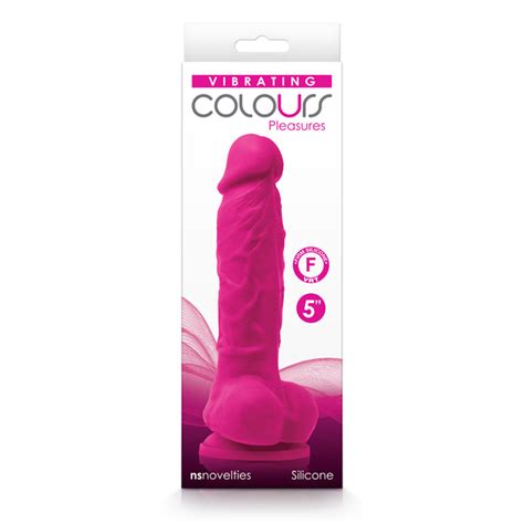 Colours Pleasures Vibrating 5 Dildo Pink