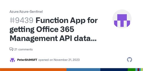 Function App For Getting Office 365 Management Api Data Into Azure Sentinel Is Broken · Issue
