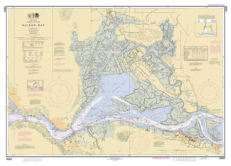 Suisun Bay California Noaa Chart 18656 Digital Art By Nautical