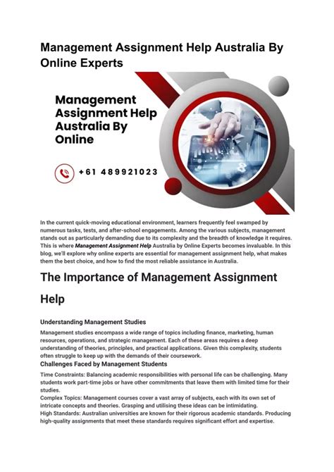 Ppt Management Assignment Help Australia By Online Experts Powerpoint