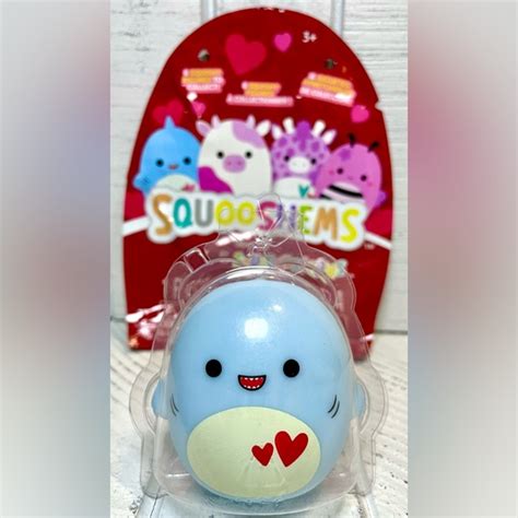 Jazwares Toys Squooshems By Squishmallows Valentine Squad Rey Shark