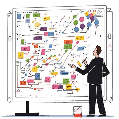 Premium Photo Businessman Presenting Charts And Graphs On Whiteboard