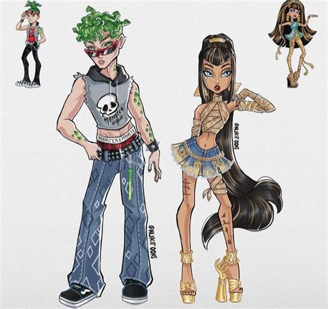Deuce And Cleo In 2024 Monster High Costume Monster High Art
