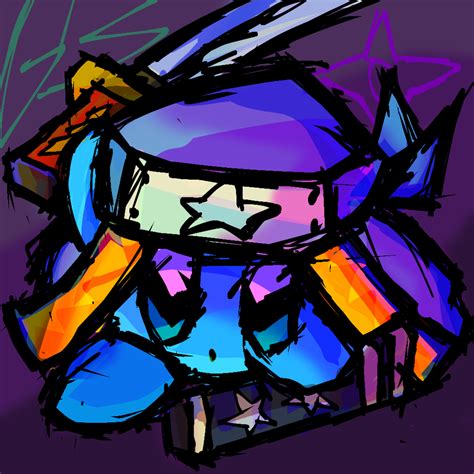 Ninja Kirby Redraw By Greenbrawler On Newgrounds
