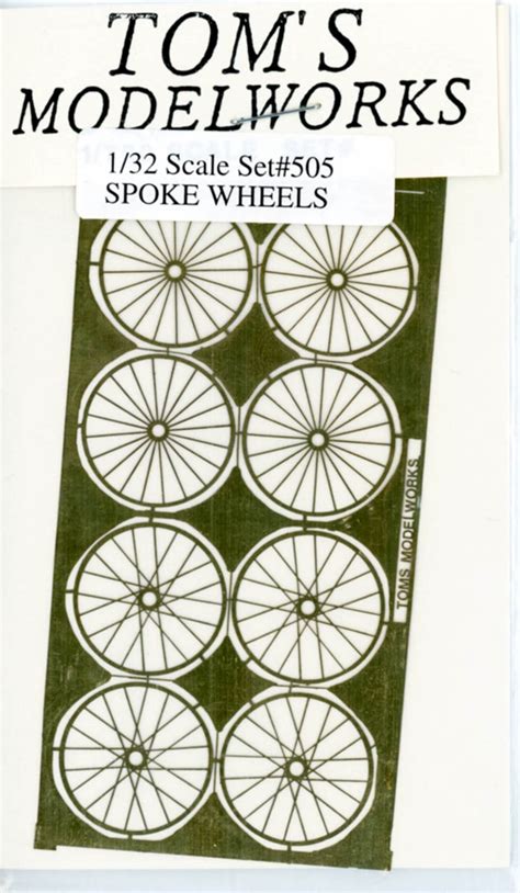 Toms Modelworks 505 132 Wwi Spoke Wheels