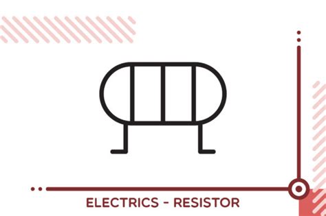 Electrics Symbol Icon Resistor Graphic By Freddyadho Creative Fabrica