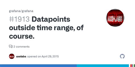 Datapoints Outside Time Range Of Course · Issue 1913 · Grafana Grafana · Github