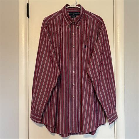 Ralph Lauren Shirts Ralph Lauren Polo Mens Vintage Red Stripe
