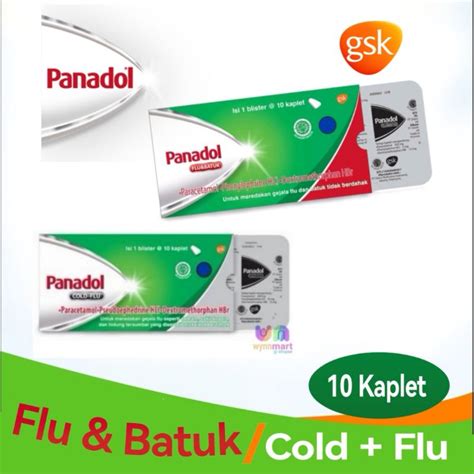 Jual Panadol Hijau Cold Flu 10 Tablets Strip Shopee Indonesia