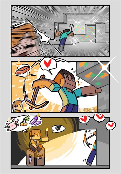 Pin By Shiny On Minecraft Art Minecraft Comics Minecraft Anime Minecraft Drawings