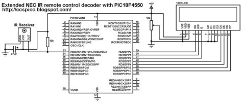 Extended Nec Ir Remote Control Decoder With Pic18f4550 Microcontroller