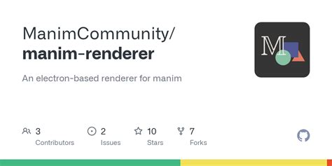 Github Manimcommunitymanim Renderer An Electron Based Renderer For Manim