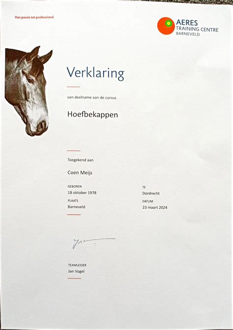 Nieuwe Vaardigheid Erbij 🐎 Coen Meijs
