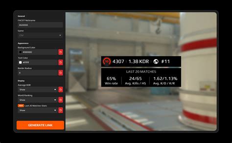 Github Jelolulfaceit Widget Displays Your Cs2 Faceit Stats In A Customizable Widget