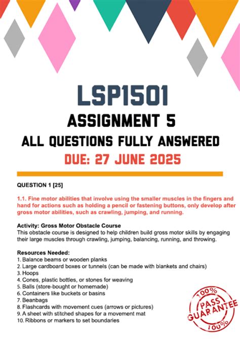 LSP ASSIGNMENT FULLY ANSWERED DUE JUNE StudyPass