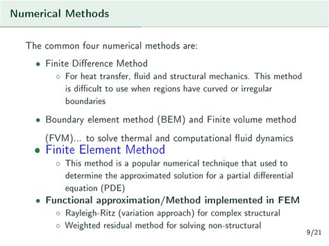 Lecture On Introduction To Finite Element Methods And Its Contents Ppt