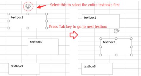 How To Quickly Tab Between Text Boxes In Excel