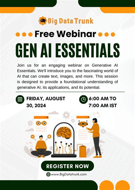 Join Our Webinar On Gen Ai Essentials Big Data Trunk Posted On The