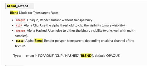 Setting Material Alpha And Shadow Blend Modes To Hashed Why Is My Python Script Failing R