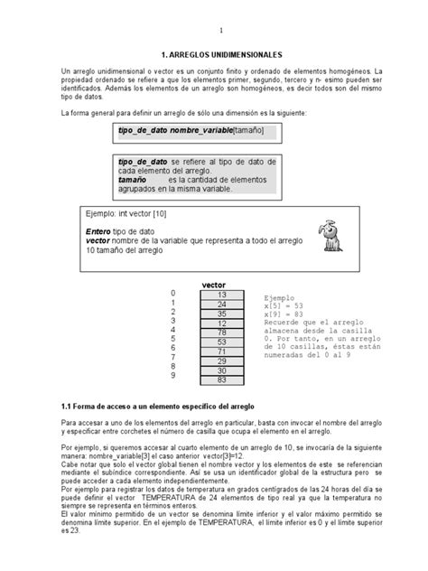 Arreglos Unidimensionales Pdf Estructura De Datos De Matriz Número Primo