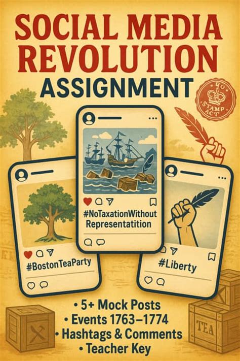 Road To Revolution Social Media Revolution Assignment Us History Activity