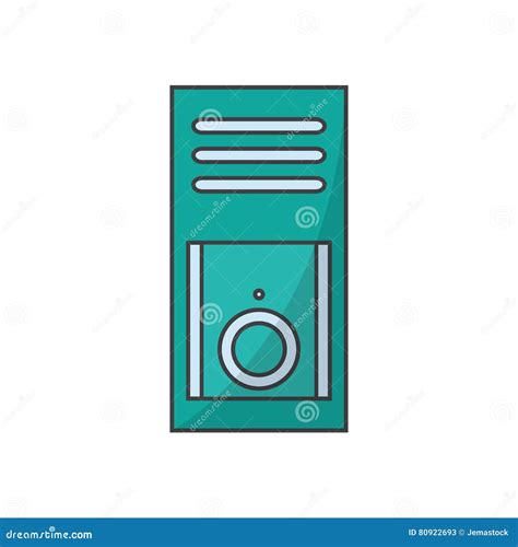 Isolated Cpu Machine Design Stock Vector Illustration Of Digital Equipment 80922693