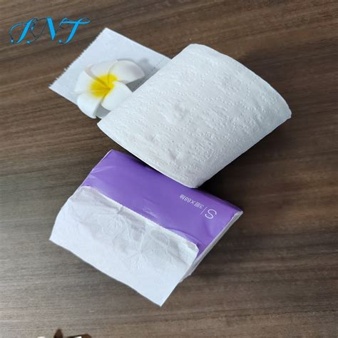 3ply Roll 14g Custom Toilet Tissue Paper With Big Plastic Bag Packing